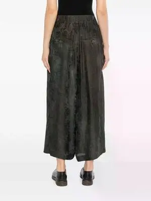 UMA WANG Jacquard Pattern Wide-leg Trousers