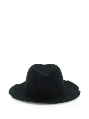 Yohji Yamamoto Cut-out Wool Felt Hat
