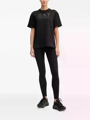 EA7 Logo-print Leggings - Black