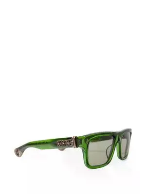 Chrome Hearts Sluss Bussin Square-frame Sunglasses - Green