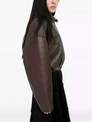 ROTATE BY BIRGER CHRISTENSEN Bonded Leather Jacket