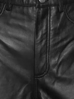 ROTATE BY BIRGER CHRISTENSEN Barrel-leg Leather Pants