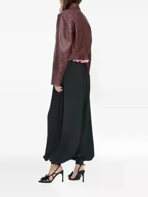 ROTATE BY BIRGER CHRISTENSEN Boxy Square Leather Jacket
