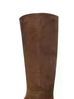 VIC MATIE Vic Matie Pointed-Toe Suede Knee-High Boots