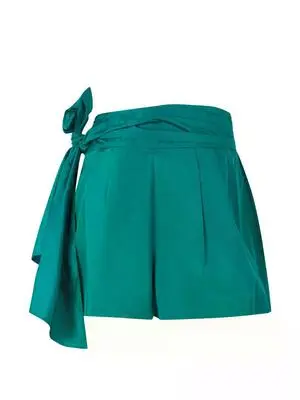 Alberta Ferretti Tie-fastening Pleated Wrap Mini Skirt