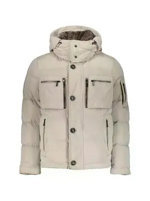 MOORER Hooded Padded Jacket - White