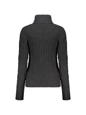 MOORER Anna Cable-knit Roll-neck Sweater