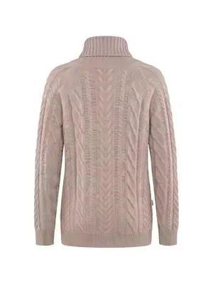 MOORER Cable-knit Roll-neck Sweater