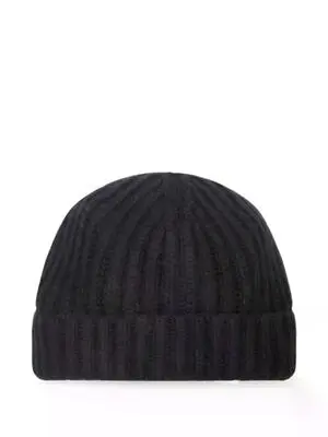 MOORER Ribbed-knit Beanie Hat