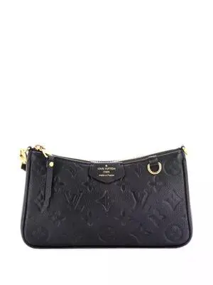LOUIS VUITTON Easy Pouch On Strap Monogram Empreinte Leather Shoulder Bag - Black