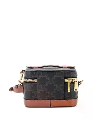 Celine Vanity Case Triomphe Coated Canvas Mini Satchel