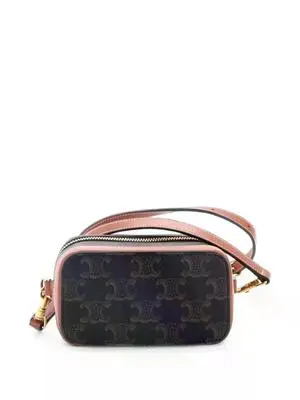 Celine Vanity Case Triomphe Coated Canvas Mini Satchel