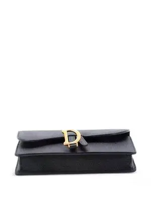Dior Saddle Rectangular Leather Belt Bag - Black