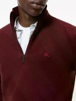 Burberry Cashmere Blend Half-zip Sweater