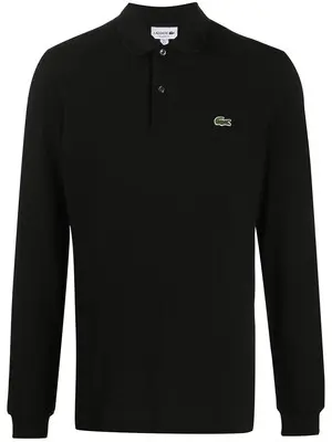 Lacoste Classic Fit Long-sleeved L.12.12 Polo - Black