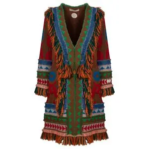 THE EXTREME COLLECTION Long Knit Wool Cardigan Jacket