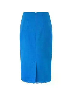 Alberta Ferretti Fringed Pencil Midi Skirt