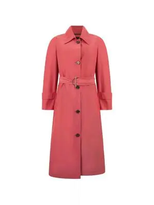 MOORER Belted Button-down Coat