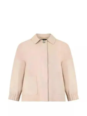 MOORER Box-pleat Cropped Jacket