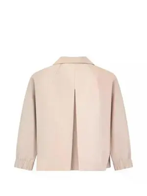 MOORER Box-pleat Cropped Jacket