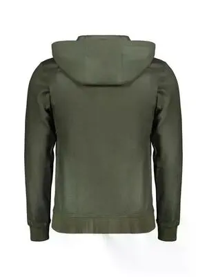 MOORER Zip-up Drawstring Hoodie - Green