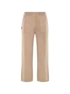 MOORER Ribbed Waistband Straight-leg Trousers