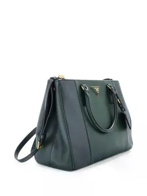 Prada Lux Saffiano Leather Medium Tote Bag - Green