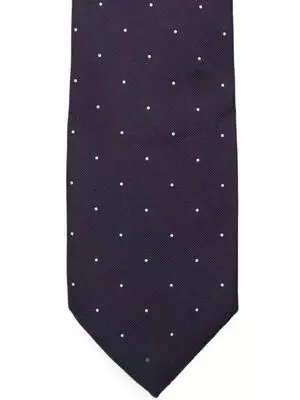 TOM FORD Polka-dot Silk Neck Tie - Purple