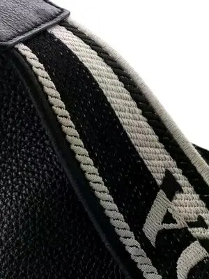 Prada Logo Strap Leather Medium Hobo Bag
