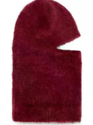 Alberta Ferretti Mohair-blend Knitted Balaclava