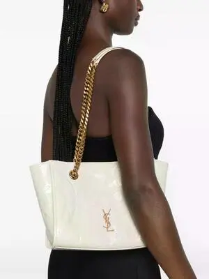 Saint Laurent Niki Quilted Shoulder Bag - Neutrals