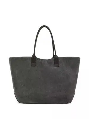 Hogan Suede Shopper Bag With Embossed Logo