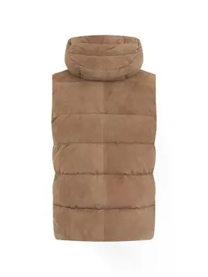 MOORER Fire Quilted Hooded Gilet