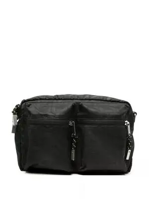 Fendi Ff Logo-jacquard Shoulder Bag - Black