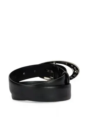 Alberta Ferretti Crystal-embellished Oval-buckle Belt