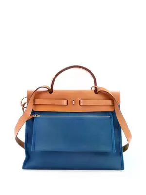 Hermès Herbag Zip Shoulder Bag - Blue