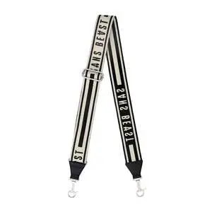 SANS BEAST Adjustable Webbing Strap With Silver Hardware - Black