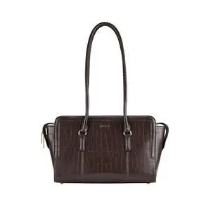 SANS BEAST Long Lunch Daybag Ganache Croco - Brown