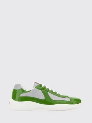 Prada Leather And Fabric Sneakers - Multicolor