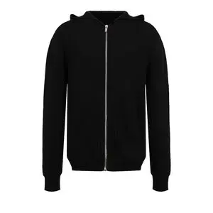 Rick Owens Zipped Hoodie - Black