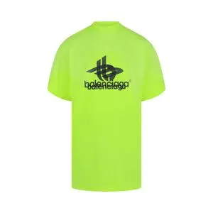Balenciaga Layered Sports Logo T-shirt - Yellow