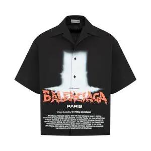 Balenciaga Printed Short-sleeve Shirt