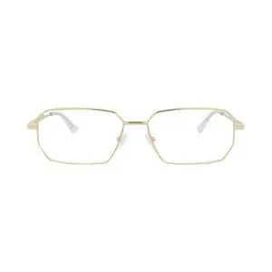 Bottega Veneta Square-frame Metal Optical Frames 'gold Transparent - Multicolor