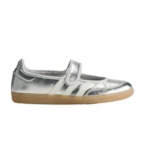 Adidas Wmns Samba Jane Metallic Off White - Silver