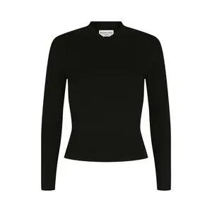 Balenciaga Fitted Mock Neck Long Sleeve Top