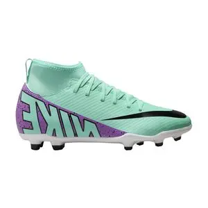 Nike Mercurial Superfly 9 Club Fg Mg Gs Athletic High Top Soccer Cleats - Blue