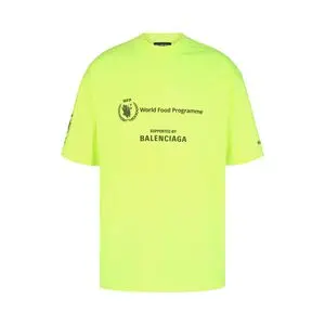 Balenciaga X World Food Programme Medium Fit T-shirt /black - Yellow