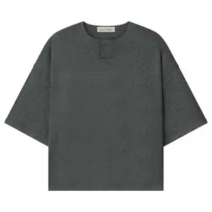 Fear Of God Soft Knit Short Sleeve Henley 'iron
