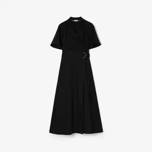 Burberry Wool Twill Wrap Dress