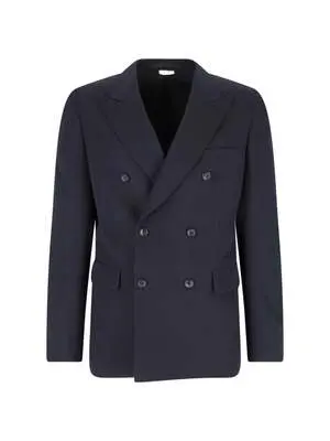 Comme Des Garçons Double-breasted Tailored Blazer - Blue